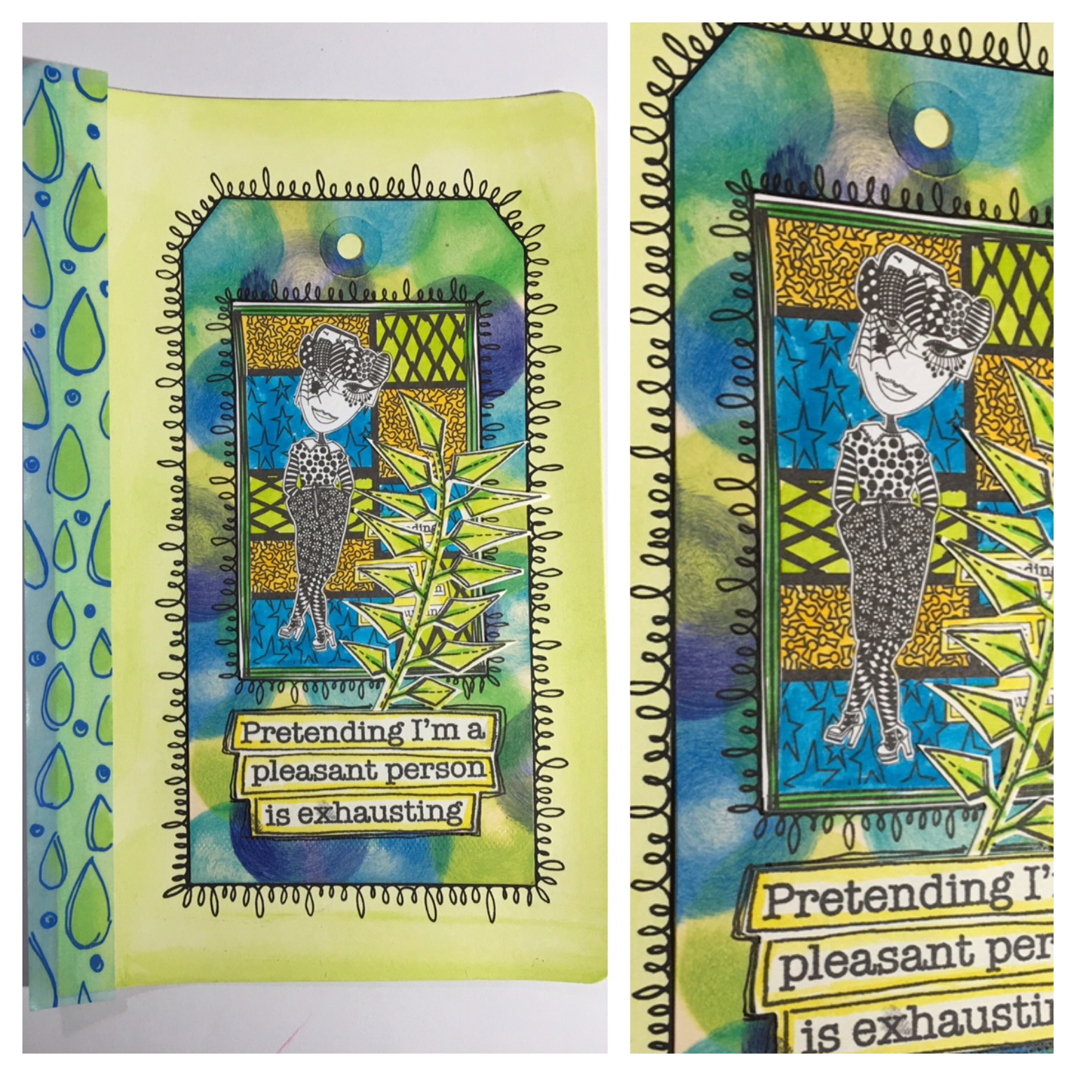 Dylan's Blog: New Dylusions Colouring Sheets Samples - January 2017