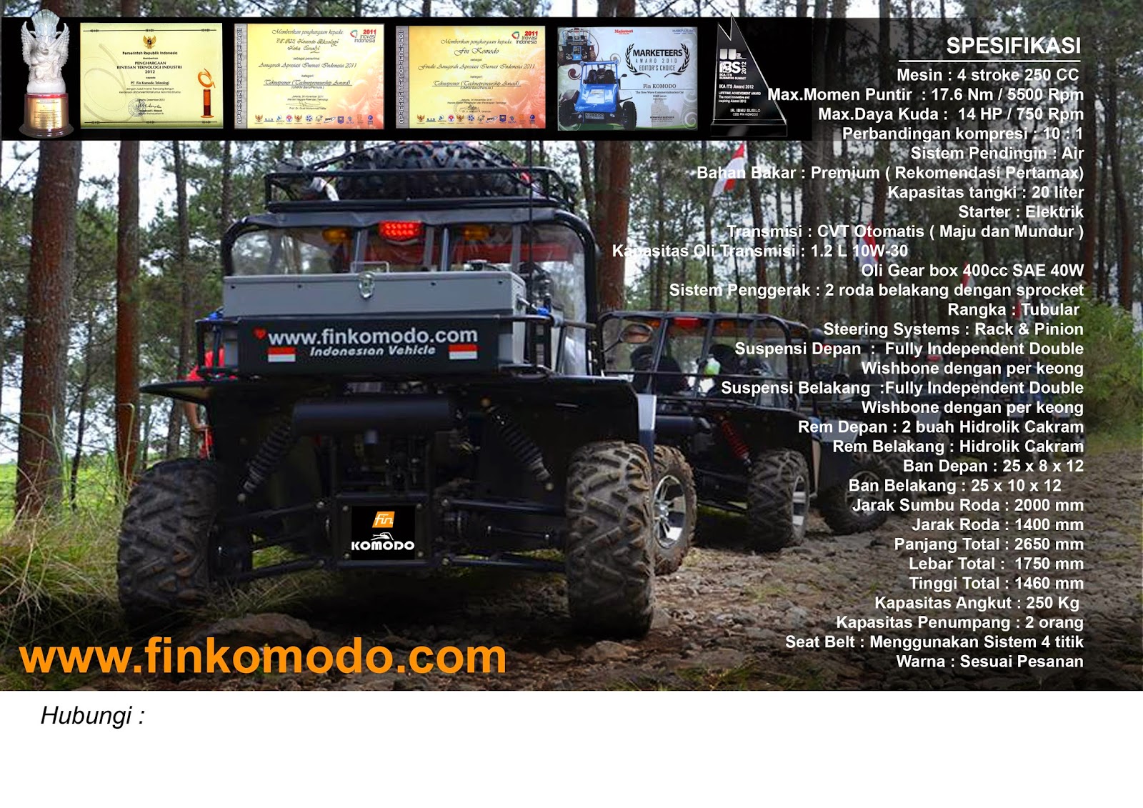 Brosur Fin Komodo | Fin Komodo Offroad