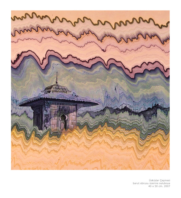 Garip AY: Painting on Ebru