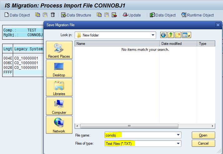 SAP ABAP ISU: EMIGALL: Download sample file format