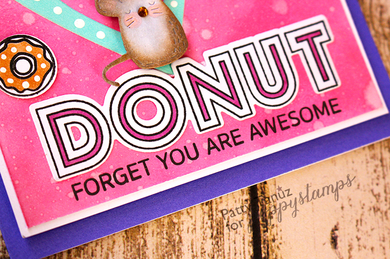 Cards by Patty Tanúz: Donut forget you are awesome!!!! Poppystamps!