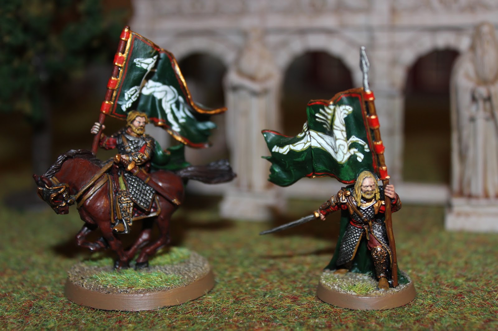 50mm Game Room: Gamling and the Rohan Royal Banner