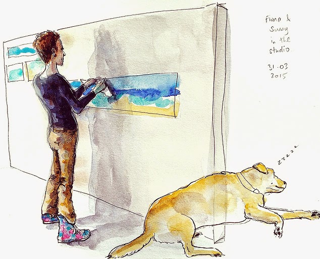 Chantal Vincent: Sketching creative people as they create