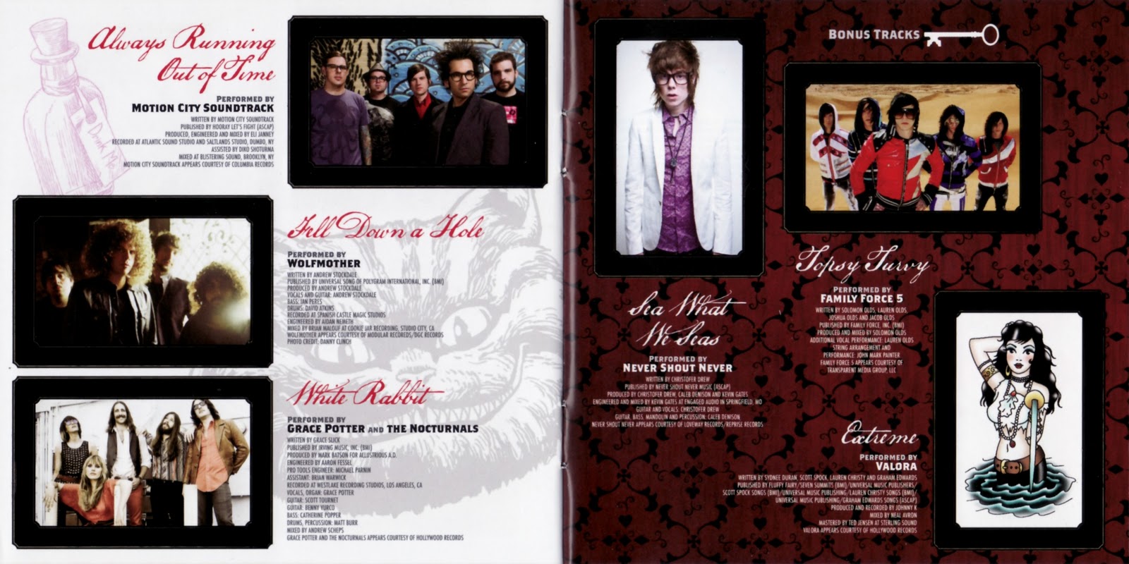 Encartes de CDs: Alice In Wonderland: Almost Alice