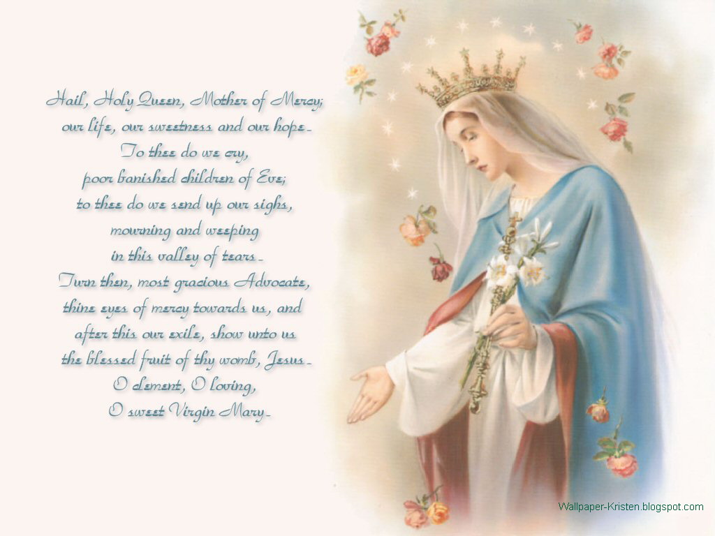 Wallpaper Kristen: Bunda Maria 1, 1024 x 768