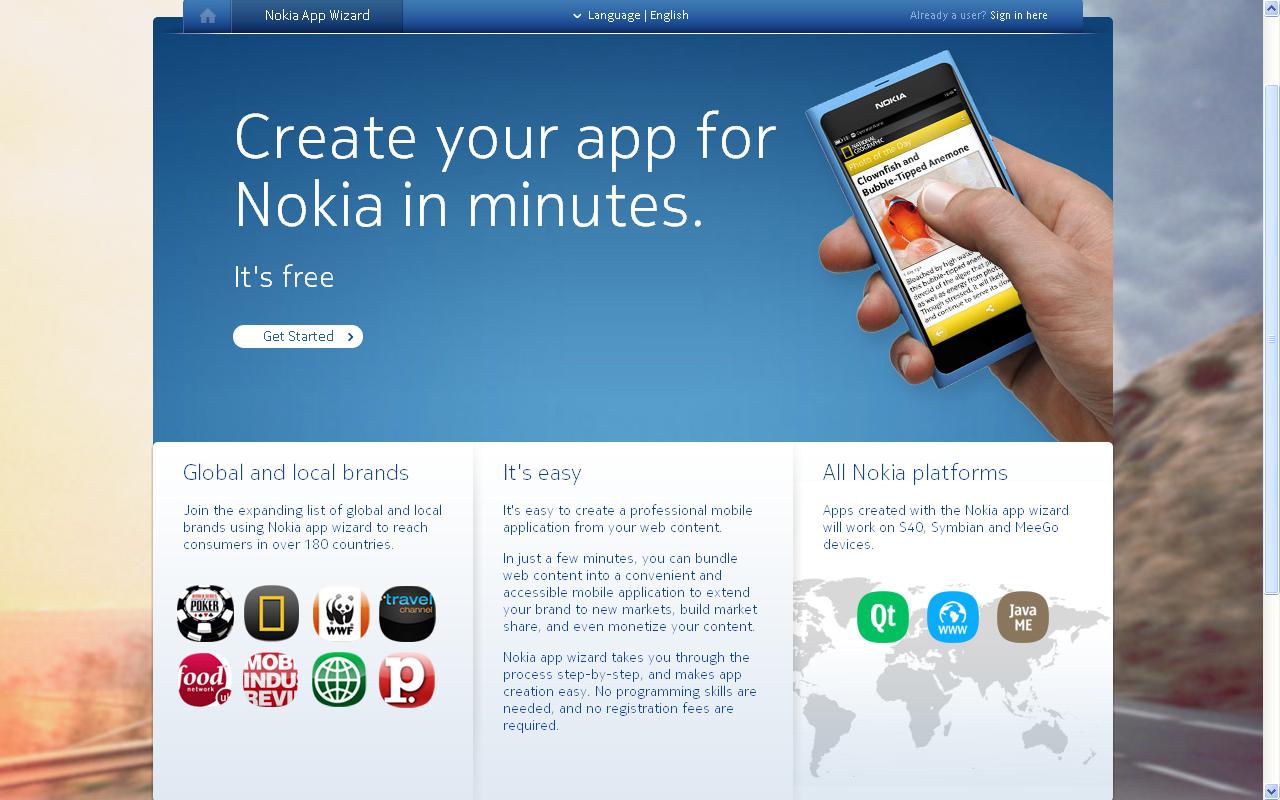 Create your own nokia app for S40, Symbian and MeeGo devices. ~ r00t ...