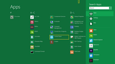 COMO ACCEDER AL PANEL DE CONTROL DE WINDOWS 8
