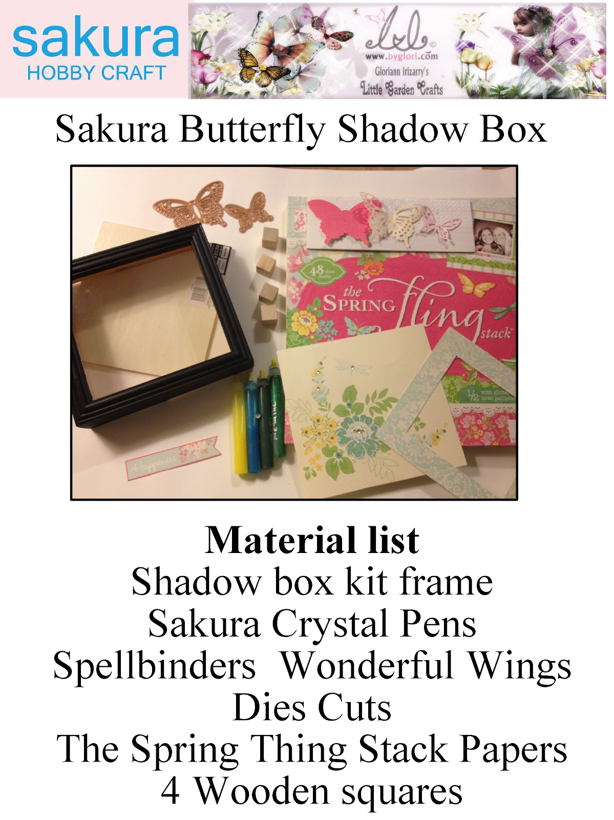 Sakura Hobby Crafts: Sakura butterfly display box