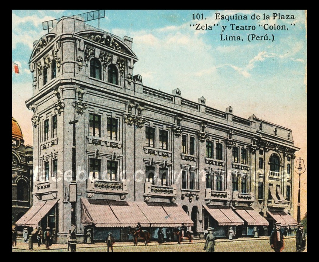 La Lima Que Se Fue ...: POSTAL DETALLES - Años 20 - Edificio Giacoletti ...