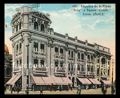 La Lima Que Se Fue ...: POSTAL DETALLES - Años 20 - Edificio Giacoletti ...