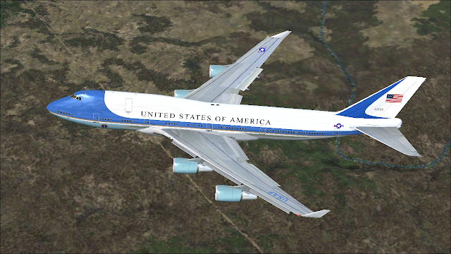 FS2004 Brasil: FS2004 - Textura Air Force One 747-400 PMDG