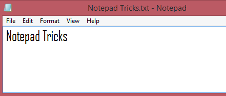 Notepad Tricks IV ~ TechRPM