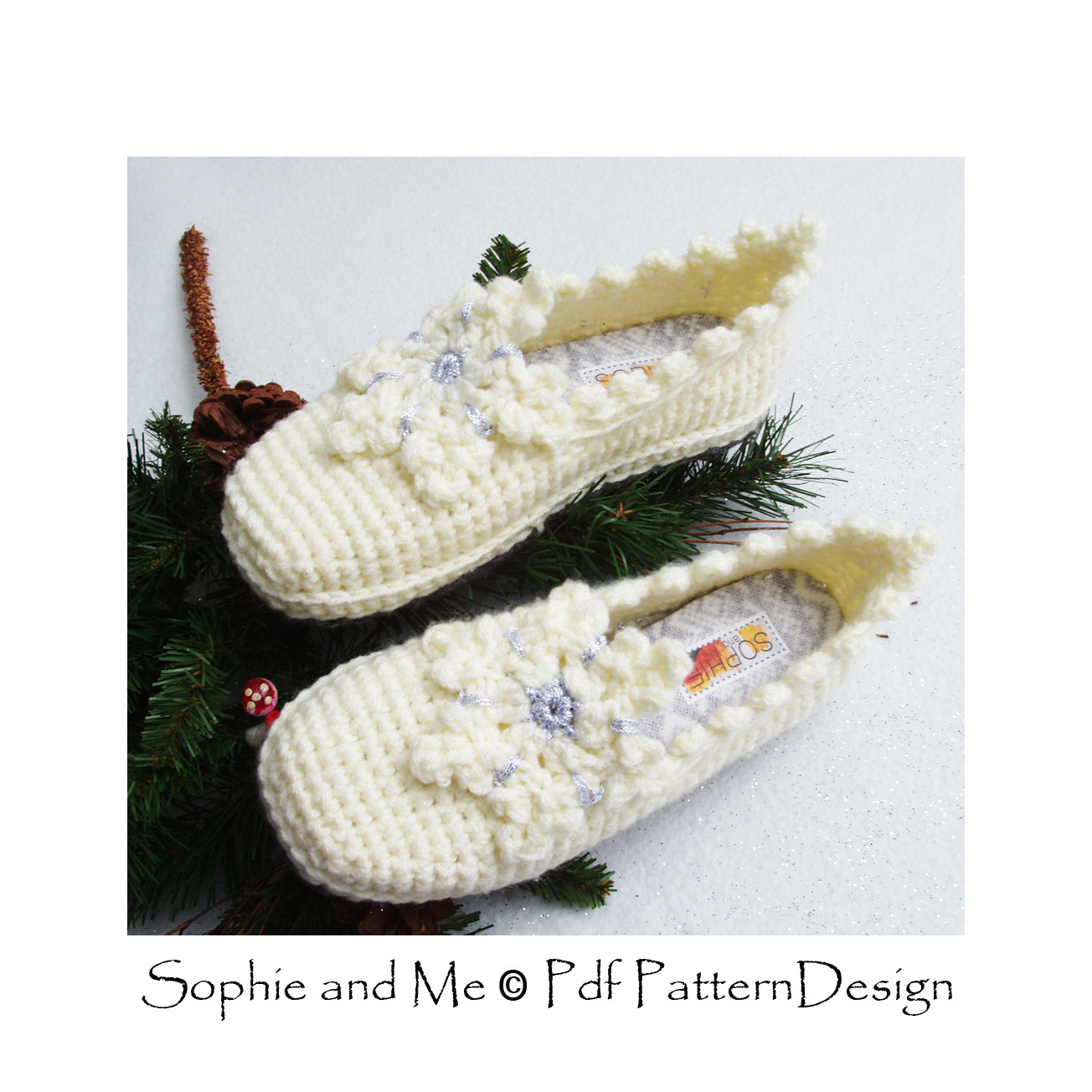 CROCHET SNOWFLAKE SLIPPERS FOR WINTER WONDER-LAND!
