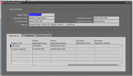 GST in Oracle Apps R12: GST Table Changes in Oracle Apps R12
