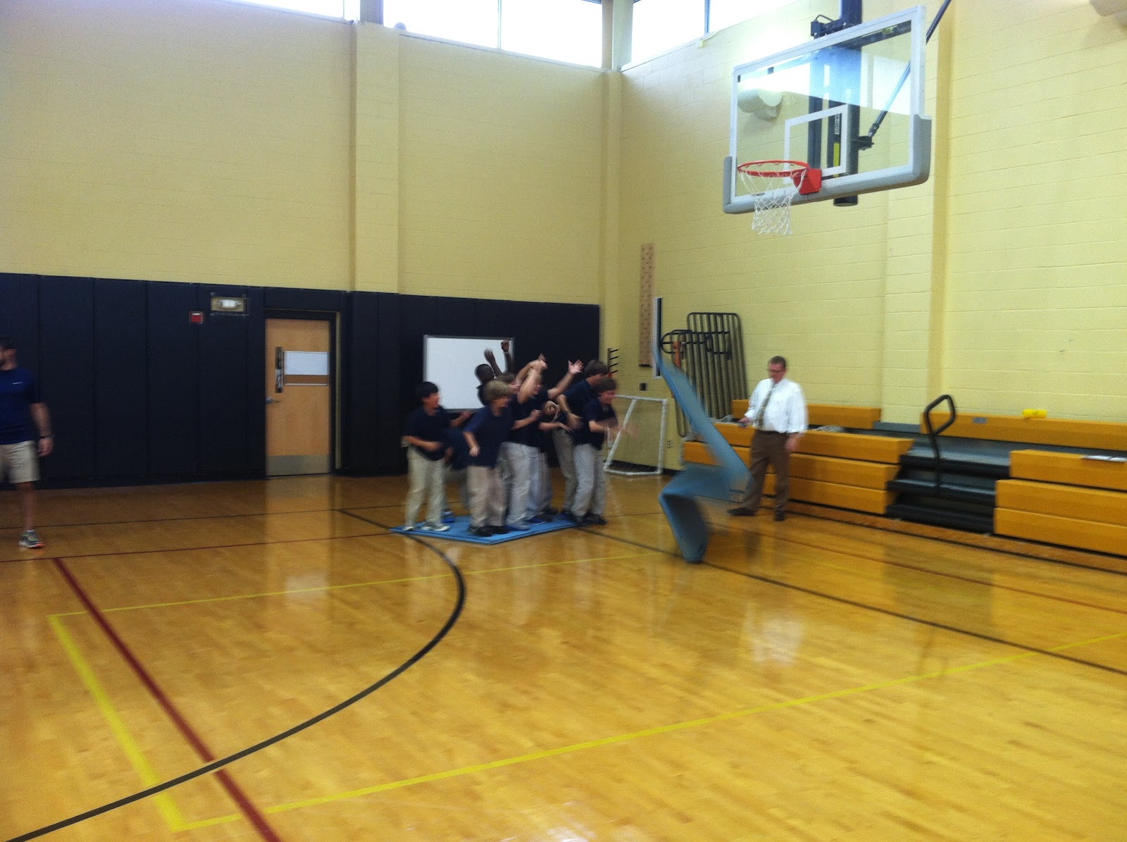 Calvert Middle School P.E.: Team Building in the Gym