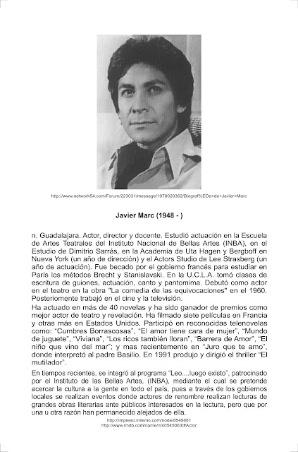 DE JALISCO PARA EL MUNDO: Javier Marc, actor, director y docente ...