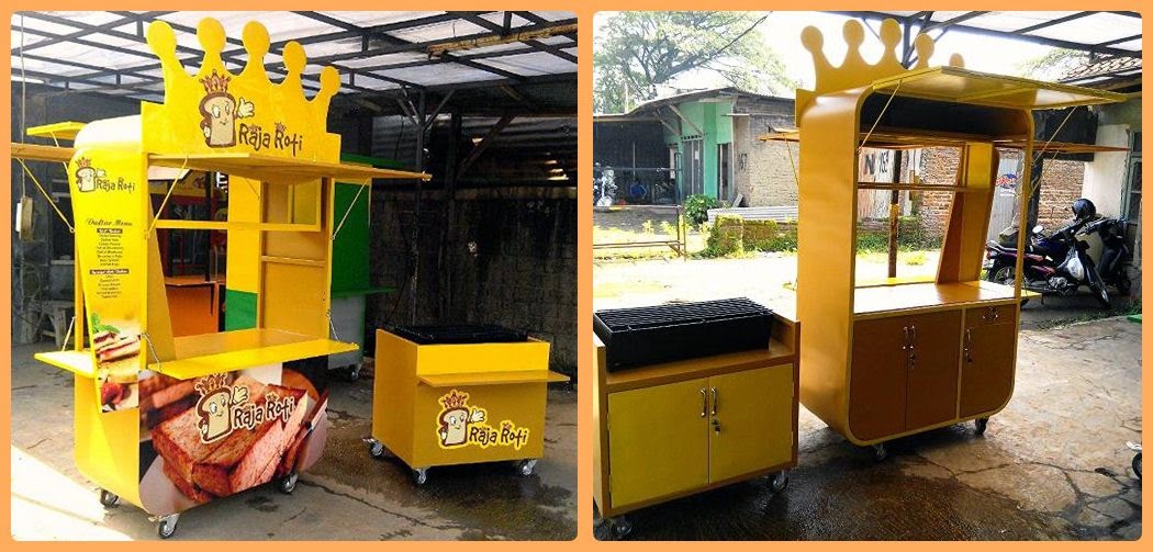 Gerobak Raja Roti Rp 5.900.000 | Gerobak Unik Bandung