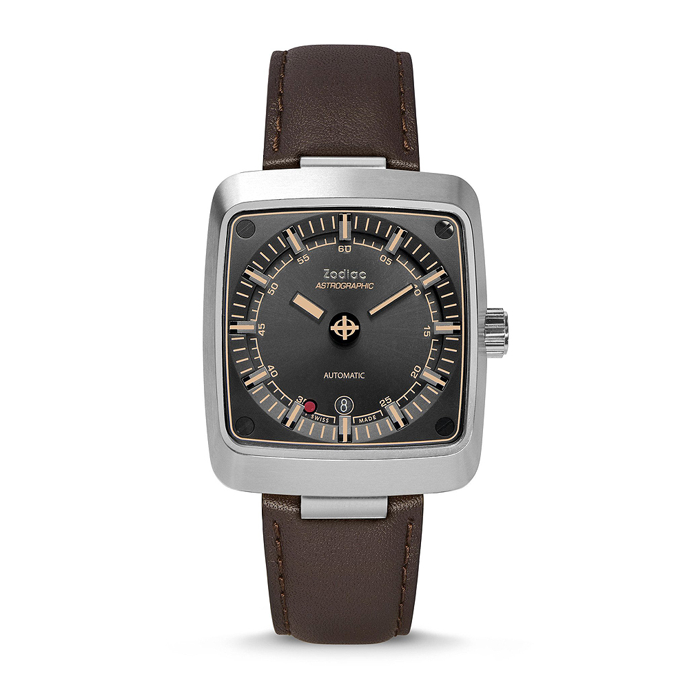Watch Photo Collection Hobby: Zodiac Astrographic - brown leather with ...