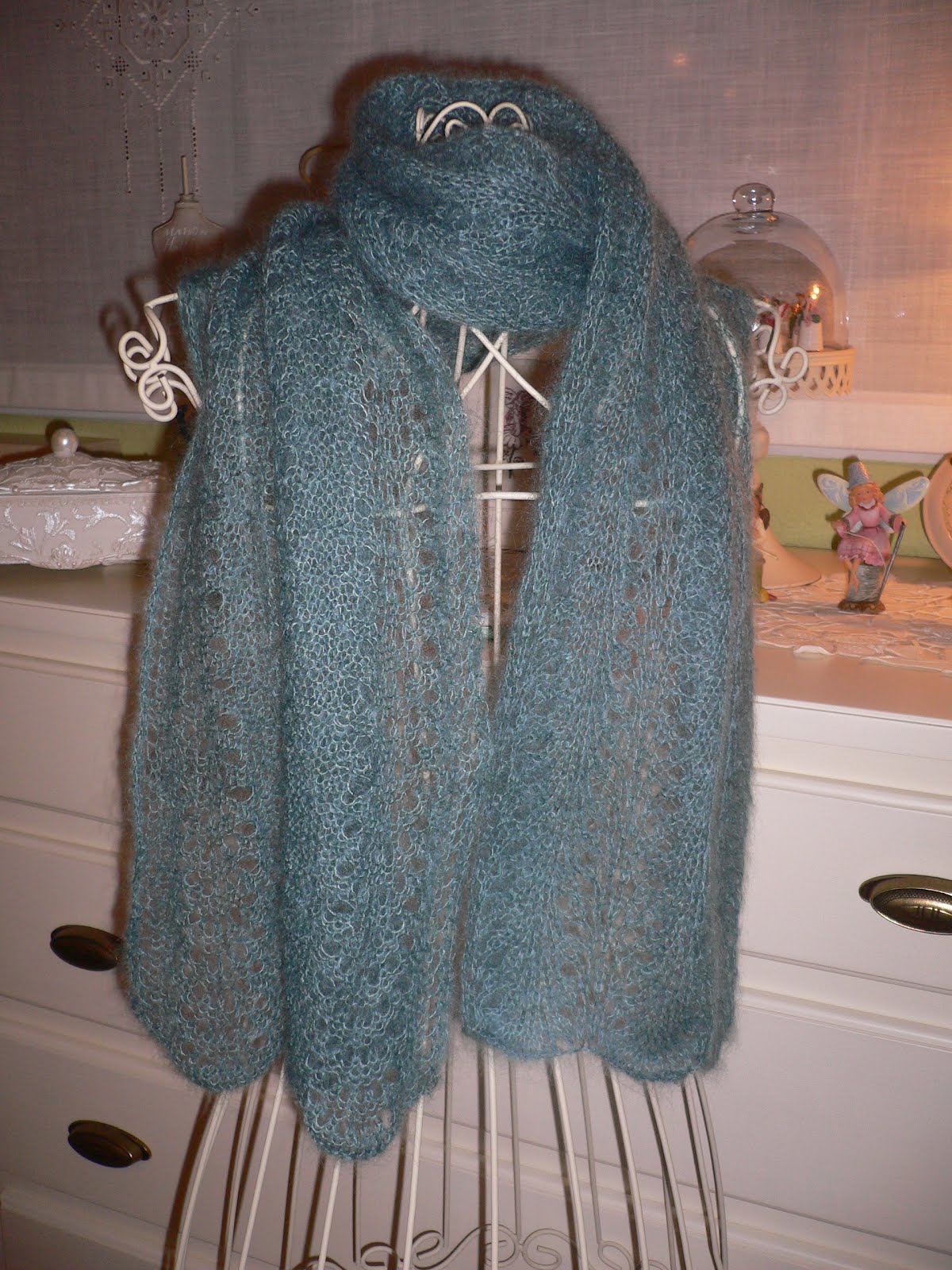 MI BAÚL DE LABORES: BUFANDA PLUMAS...