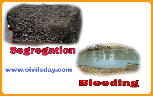 Key Difference Between Segregation And Bleeding : Concrete
