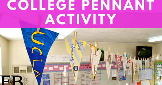 Middle School Mob: College Pennant Activity for Back to School