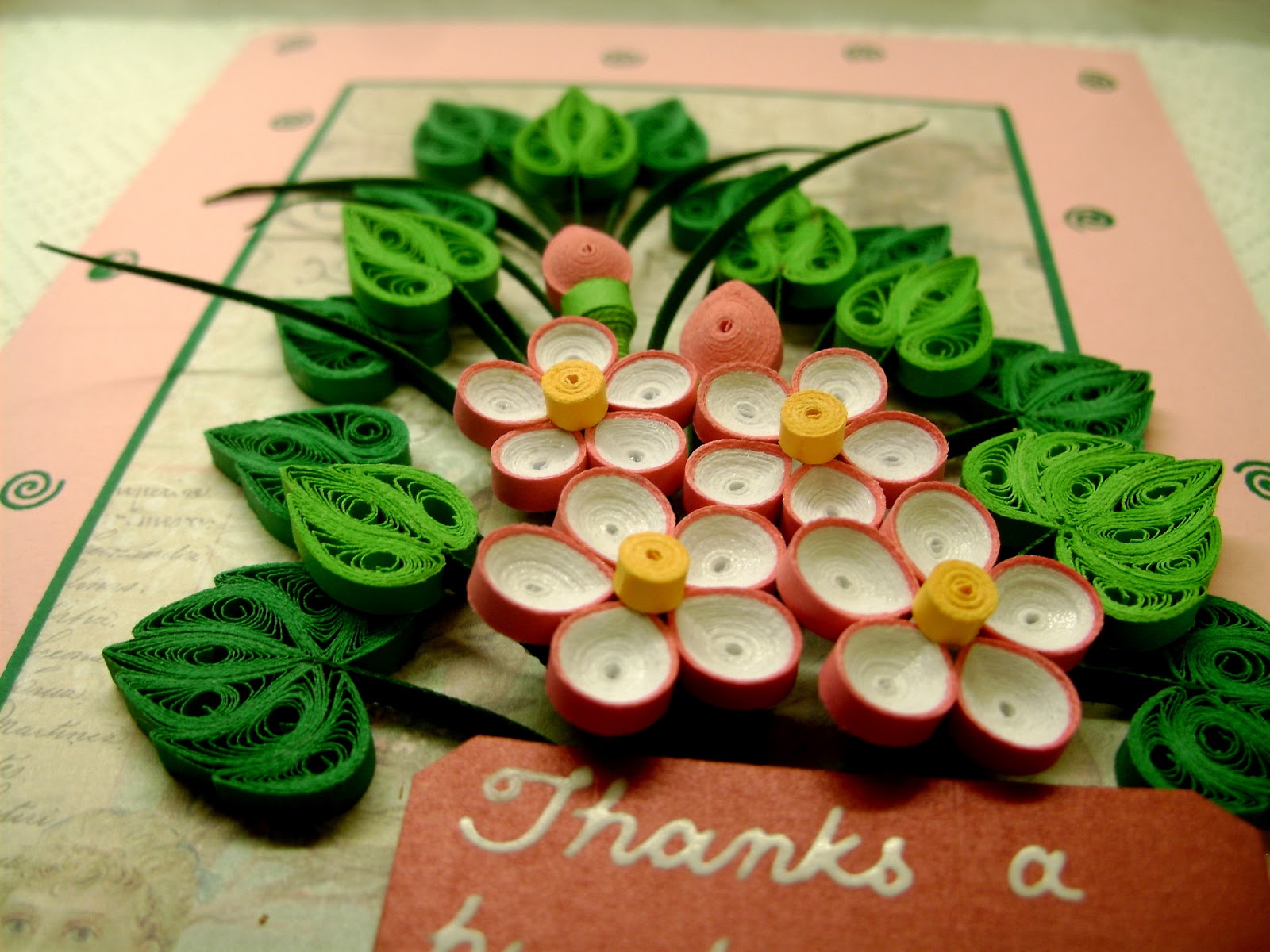 Quilling Me Softly: A quilled thanks
