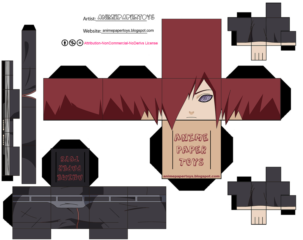 Adel's Book: Cube Paper Carft Anime Akatsuki :D