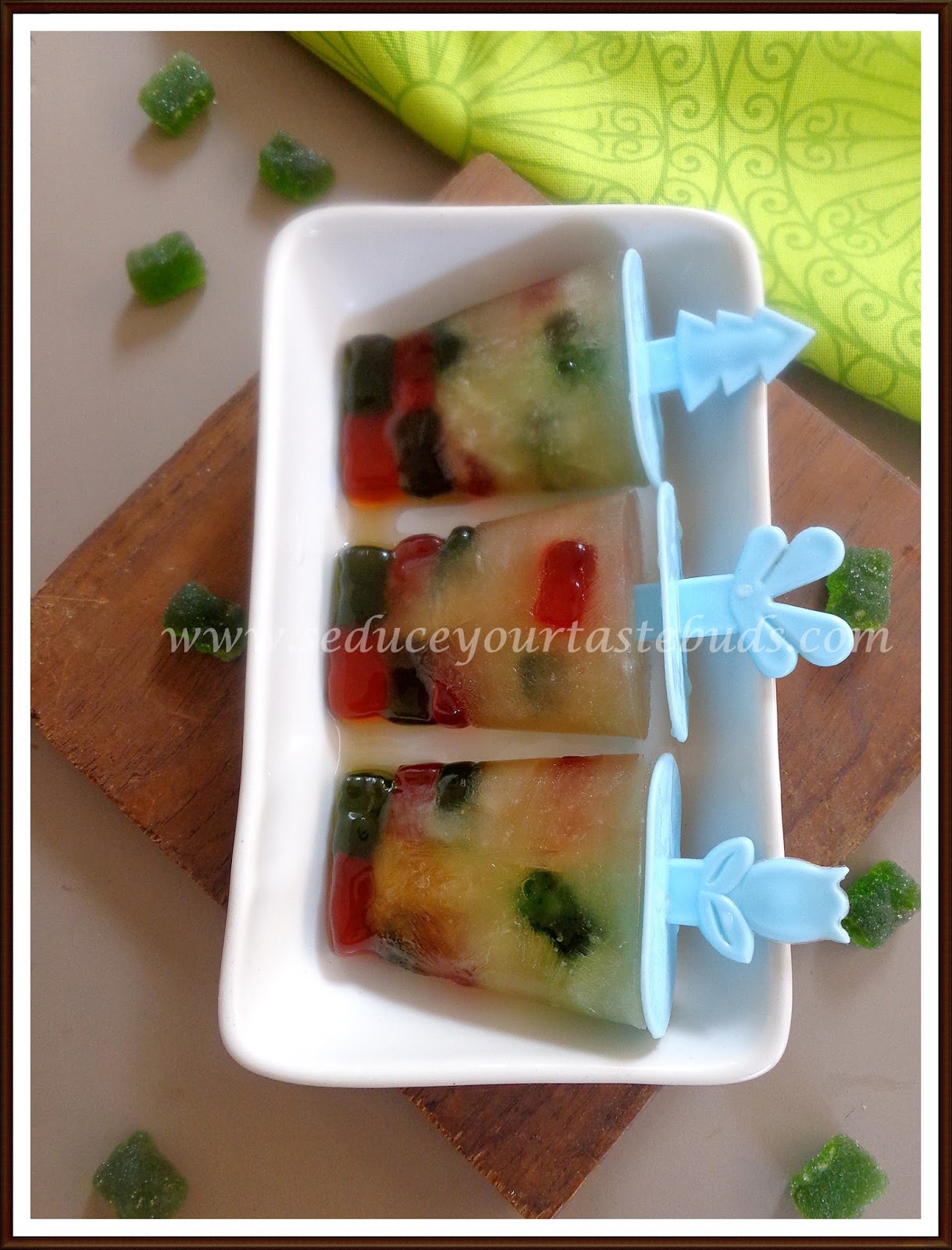 Gummy Bear Popsicle | 2 Ingredient Popsicle - Seduce Your Tastebuds...