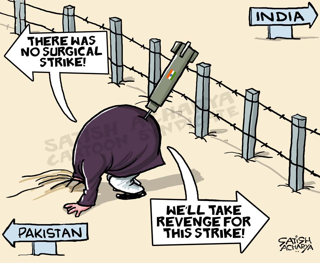 MEDIA MANTRA by MRINAL CHATTERJEE: Cartoons on Army's surgical strike