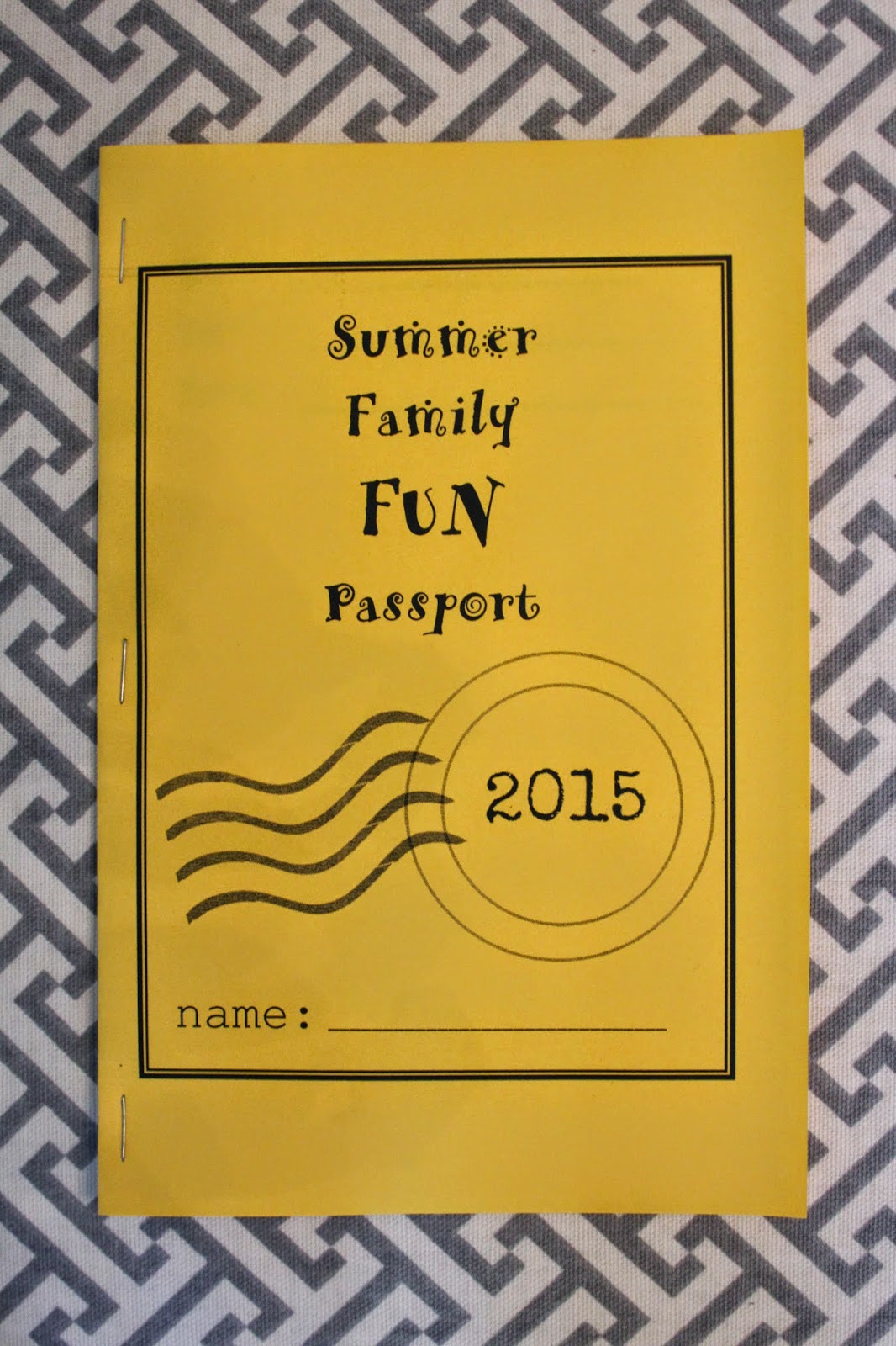 Keeping up with the Kiddos: Summer Family Fun Passport -- 2015