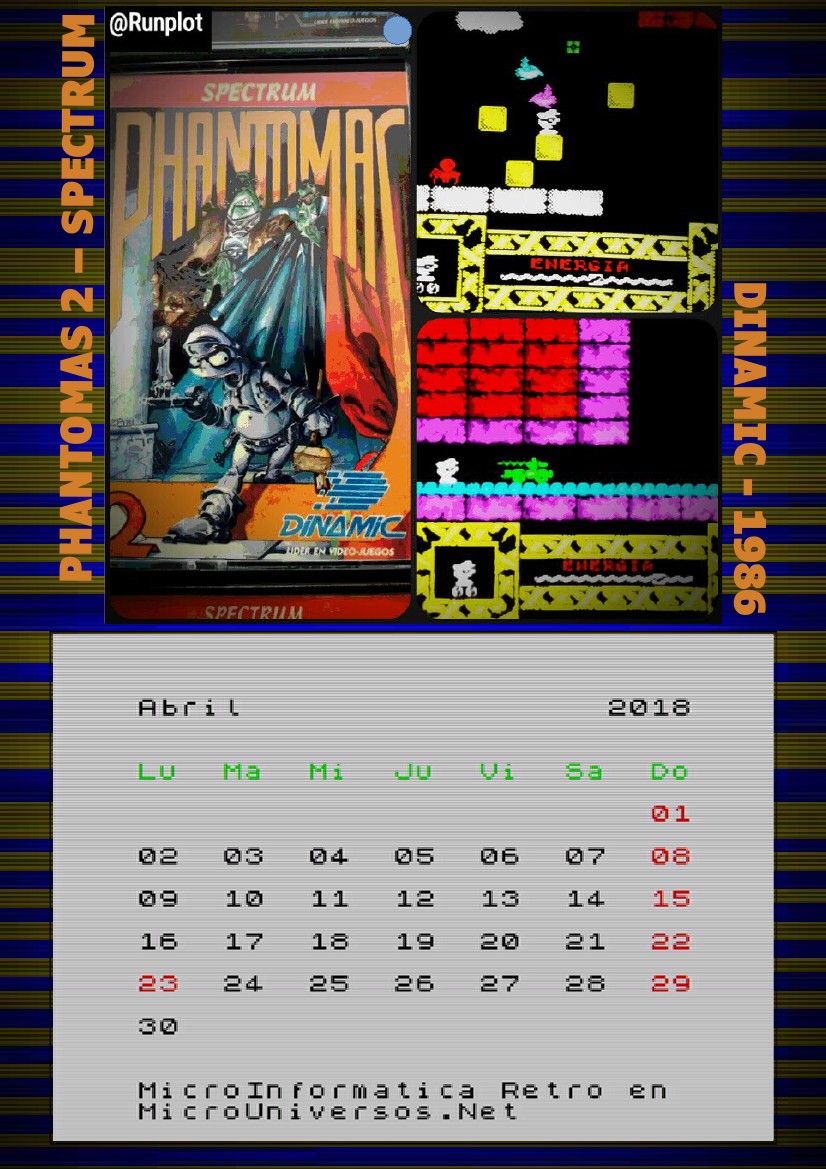Retroinvaders: Calendario Retro 2018 MicroUniversos.Net y Juegos ...
