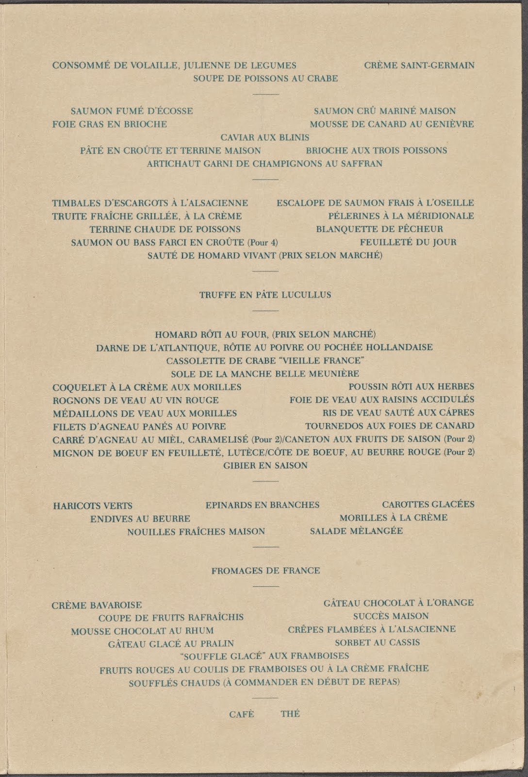 lostpastremembered: The Legendary Lutèce and New Zealand Lamb in Potato ...