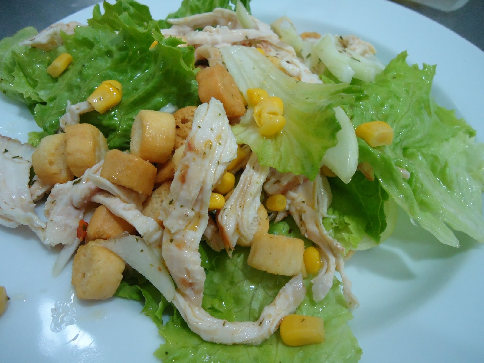 Doce Tentação: salada de frango- aproveitamento de sobras