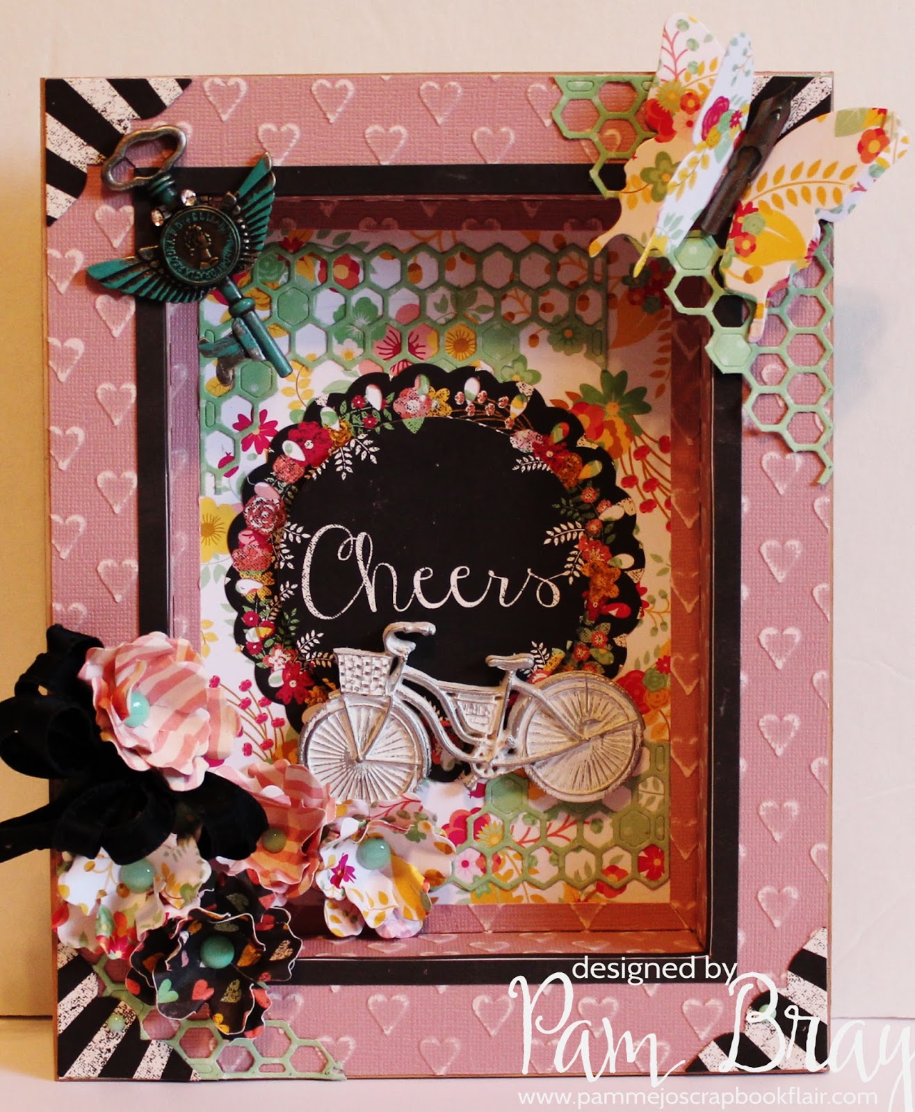 Pam Bray Designs: A Girl with Flair: Cheers!!!! with Xyron and Craftwell
