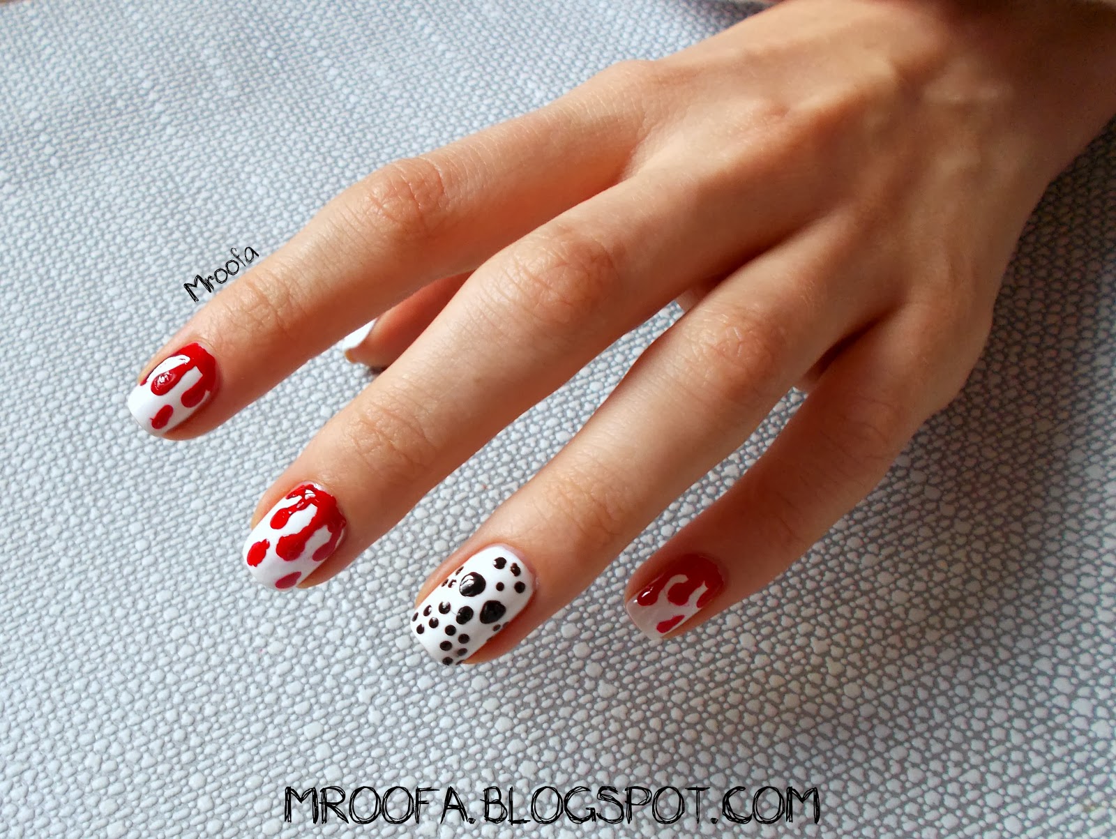 Friday the 13th Nail Art + Tutorial - Mroofa