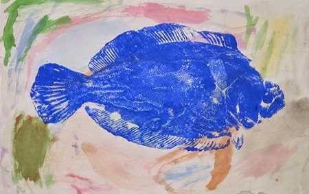 Art and Daisies: Art Lesson - "Gyotaku" Fish Printing