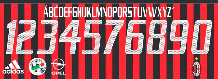 AC Milan 2002-2003 font