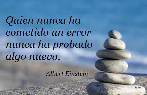 IMÁGENES CON FRASES: Quién nunca ha cometido un error, nunca ha probado ...