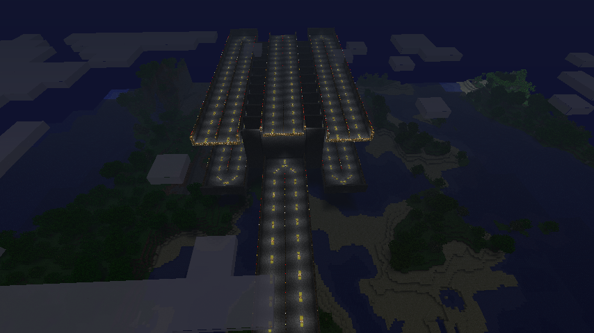 Minecraft server: Minecraft airport runway!!!!