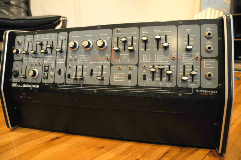 MATRIXSYNTH: Roland system 100 expander 102 semi-modular synthesizer