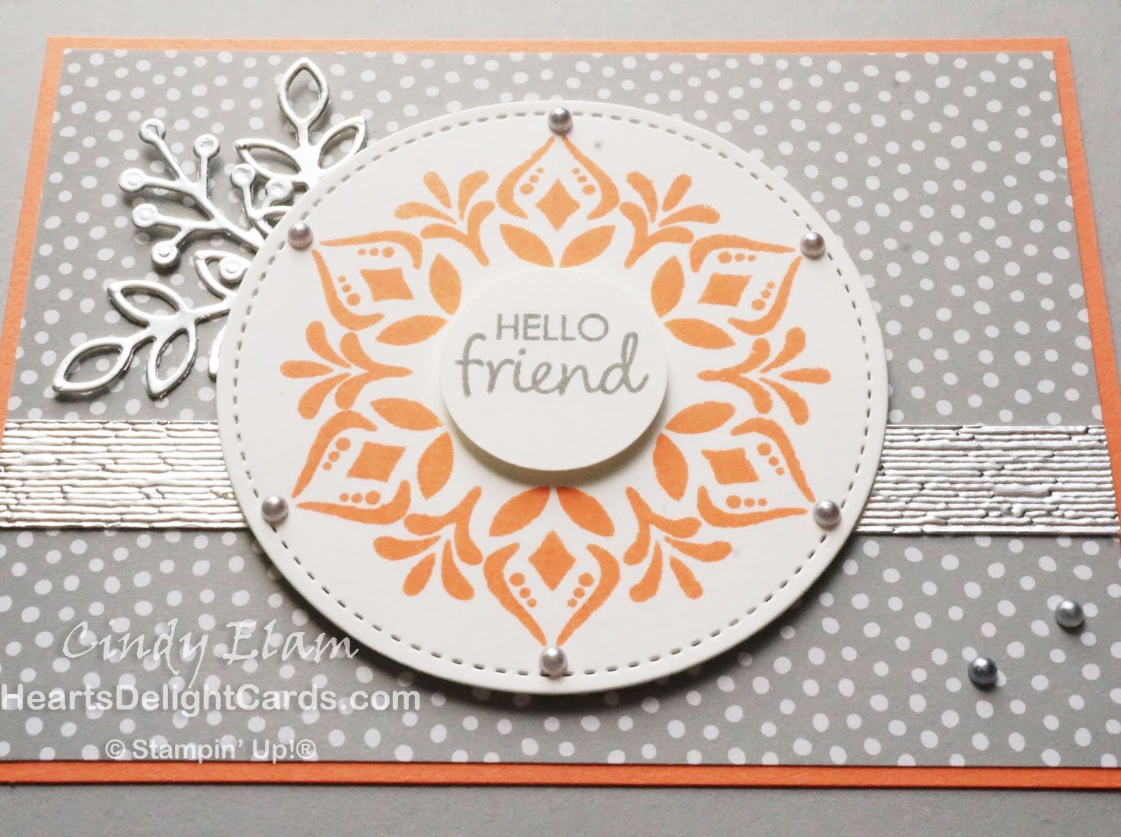 Heart's Delight Cards: Happiness Surrounds, Hello Friend!