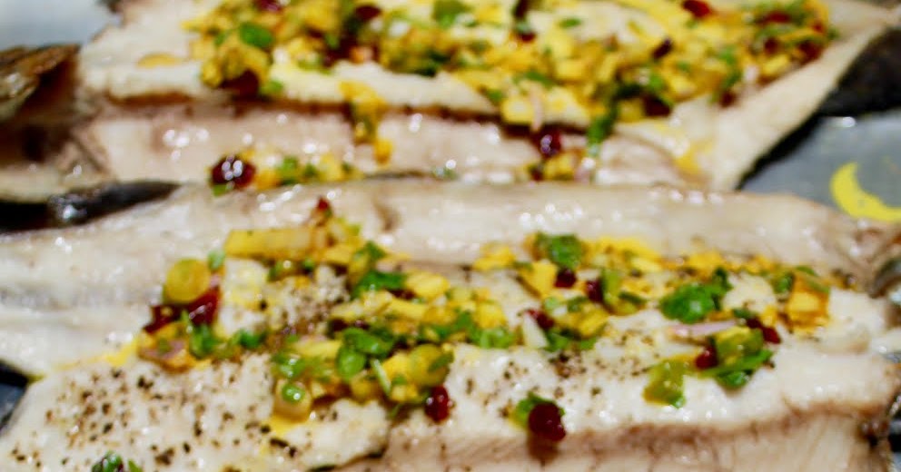 Fish Dressed With Herbs, Berries and Saffron
