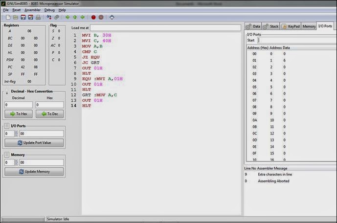 Keterangan di Setiap Program Assembler GnuSim8085. - GROSIR DAN ECERAN ...
