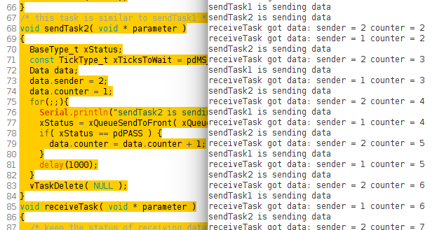 Arduino Esp32 Freertos 3 How To Use Message Queue ~ Iot Sharing