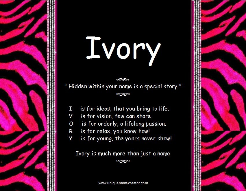 Ivory | Unique Name Creator