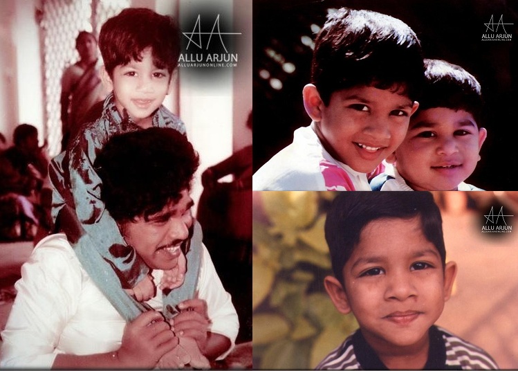 Stars Memorable Pictures: allu arjun n his family