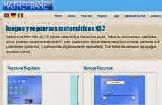 MathsFrame: juegos matemáticos para niños de escuela primaria