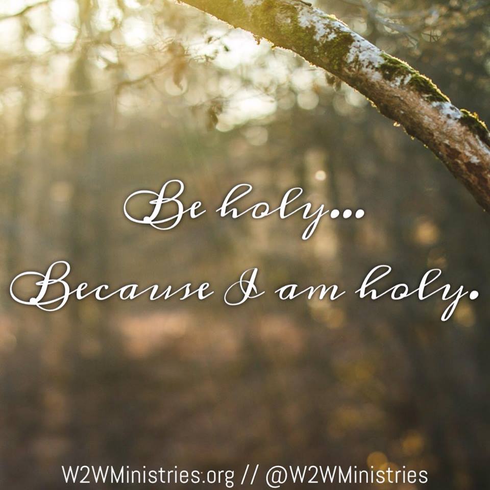 Woman to Woman: "Be holy...because I am holy:"