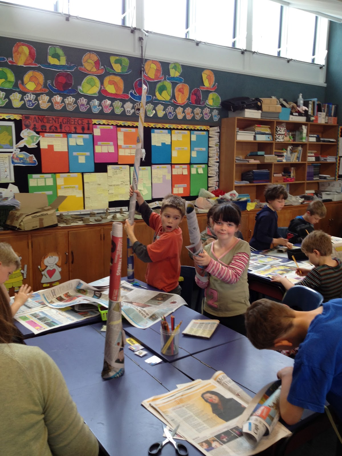 Merry Christmas Everyone!: Constructing Newspaper Towers