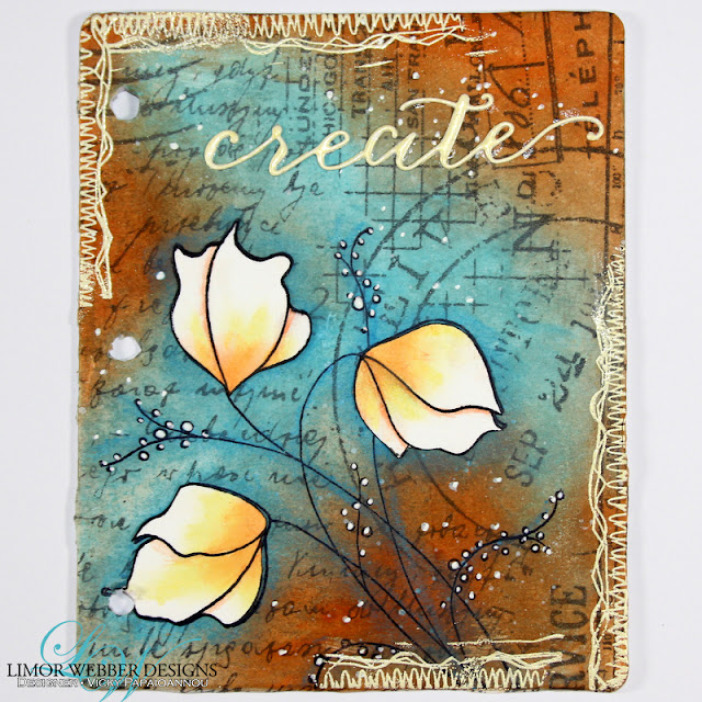 Limor Webber Designs DT Blog: Mixed Media Journal Page - Techniques ...